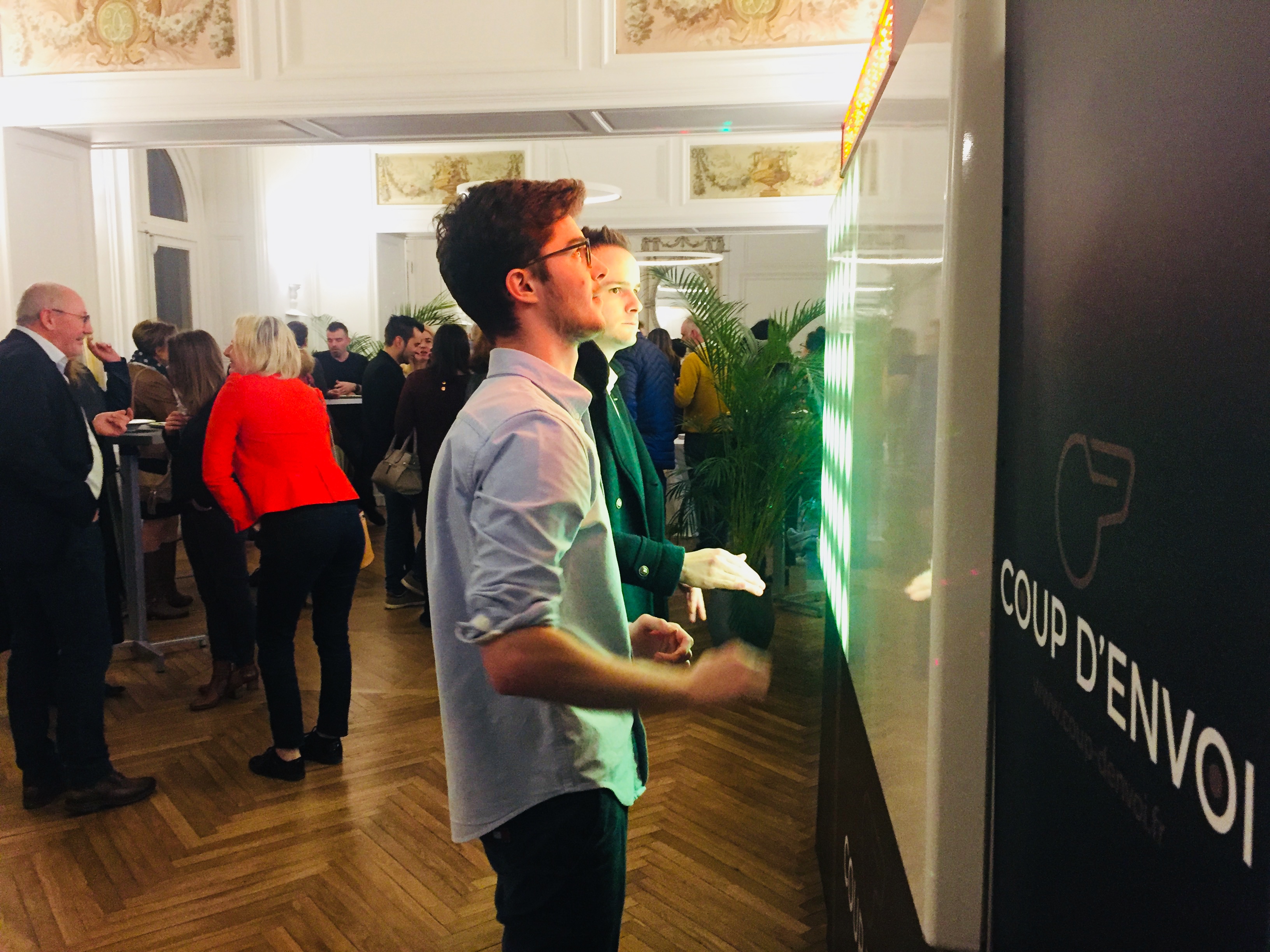 Animation mur digital lors de l’inauguration du Domaine de la Gressière ...